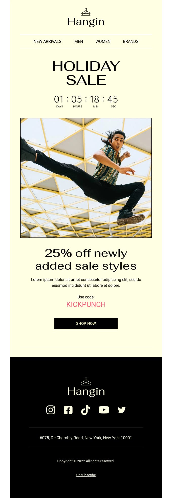 Free discount offer email templates - Customize with Tabular