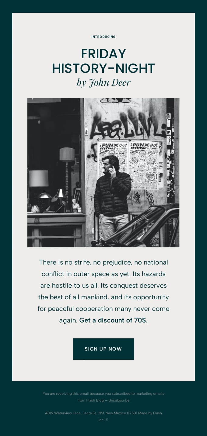 Free discount offer email templates - Customize with Tabular